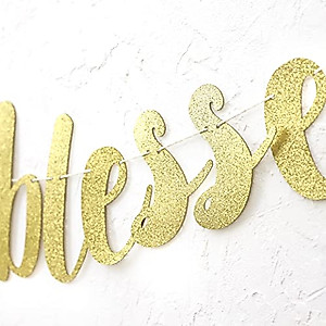 40 Years Blessed Banner - 40th Birthday Banner,40th Birthday Banner Party Decorations,40th Anniversary Banner,40 Birthday Banner Sign