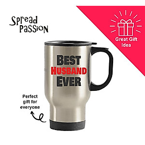 SpreadPassion Best Husband Ever Gift Idea Stainless Steel Travel Insulated Tumblers Mug