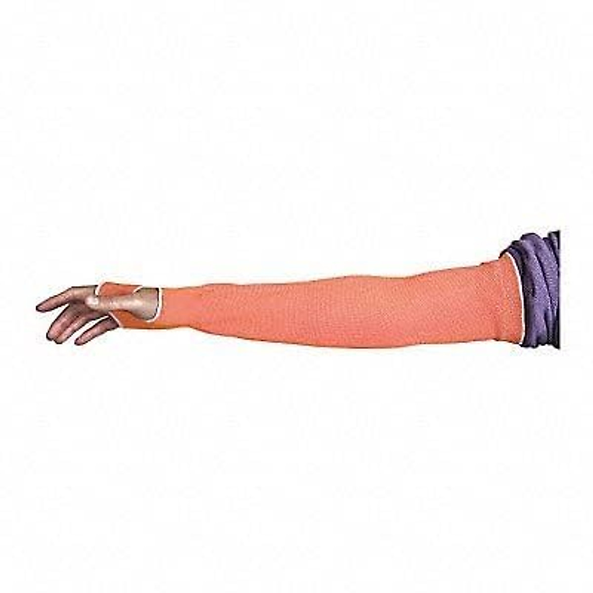 Cut-Resistant Sleeve,XS,Hi-Vis Orange,PR