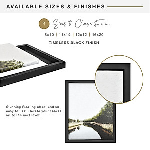 MCS 11x14 Inch Frame to Mount Finished Canvases, Black (40003)
