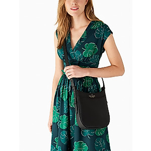 Kate Spade Leila Pebbled Leather Crossbody Purse (Black)