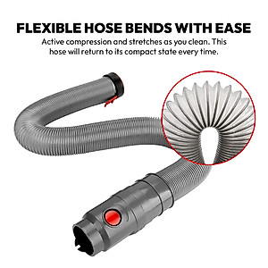 Upgraded Replacement Dyson Vacuum Hose Assembly | Designed to Fit Dyson DC40 DC41 DC65 UP13 UP14 UP20 Models Upright Vacuum Cleaner