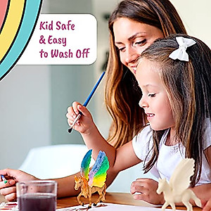Unicorn Painting Kit for Girls - Paint Your Own Unicorn Craft Kit Toys w 2 Unicorn Headbands, Pegasus, Alicorn & DIY Unicorn Crafts - Unicorns Gifts for Girls - Paint Sets for Kids Ages 4-8