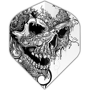 US Darts 3 Sets (9 Flights) Alchemy Hallucination (Skull) Standard Dart Flights - Ex-Tough