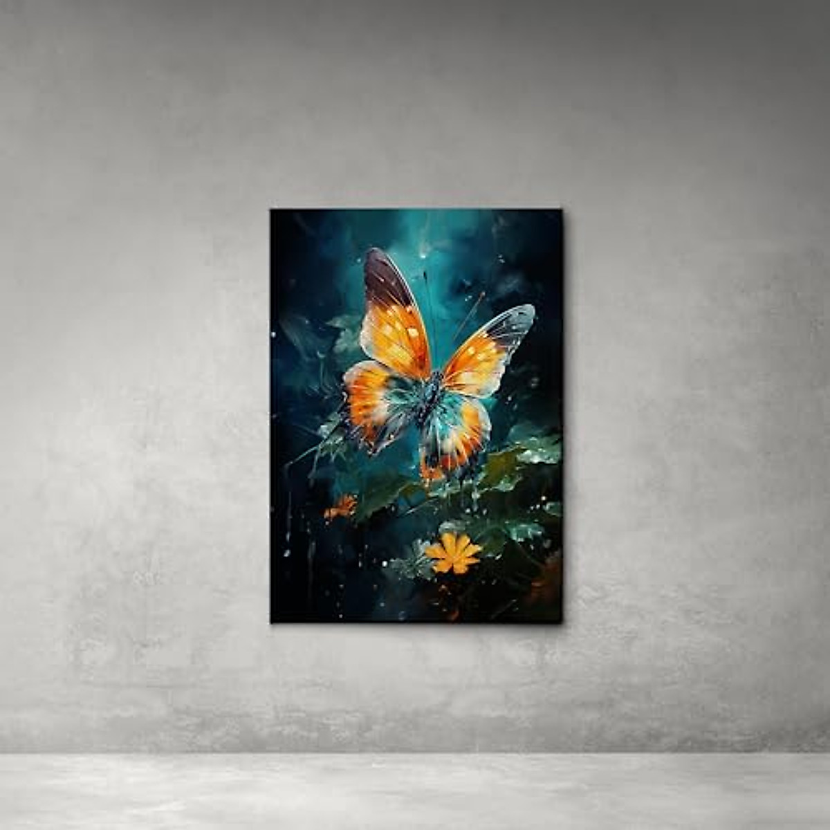 Abstract Painting Buy Canvas Wall Art, Butterfly Painting Art, Butterfly canvas, bedroom Butterfly wall art,Watercolor abstract Butterfly canvas painting