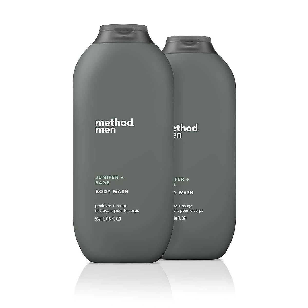 Method Men, Juniper + Sage Body Wash, 18oz, 2 Pack, Juniper + Sage, 18 fluid_ounces
