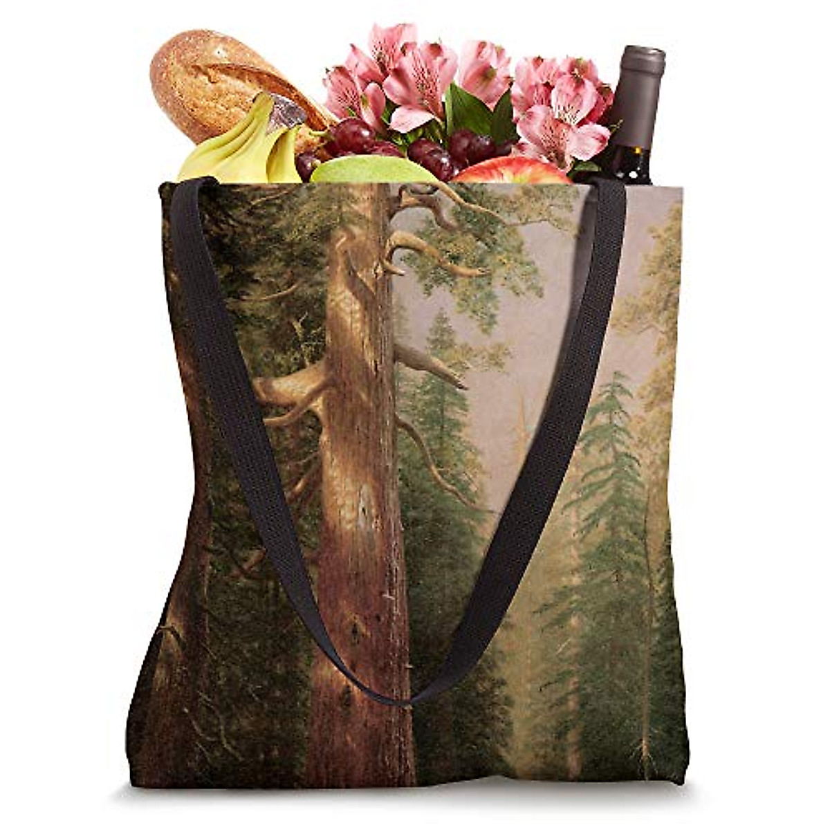 Giant Sequoia Redwood Trees by Albert Bierstadt Tote Bag