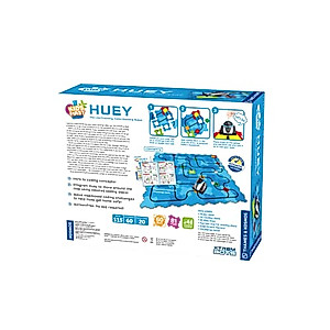 Thames & Kosmos Huey: The Line-Tracking, Color-Sensing Robot | Screen-Free Coding & Robotics Kit for Ages 5+ | Pre-Built Robot w/Color Sensor, Puzzle-Shaped Coding Discs | No Smart Device Required