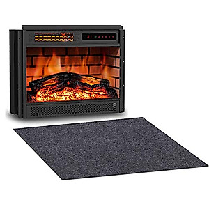Fireplace Rug—Stove fire mat，Retardant | Heat Resistant，Ember Mat and Grill mat，Absorbent material， Protect the home floor and ground from ashes, waterproof and anti-skid backing, washable (36"×60")