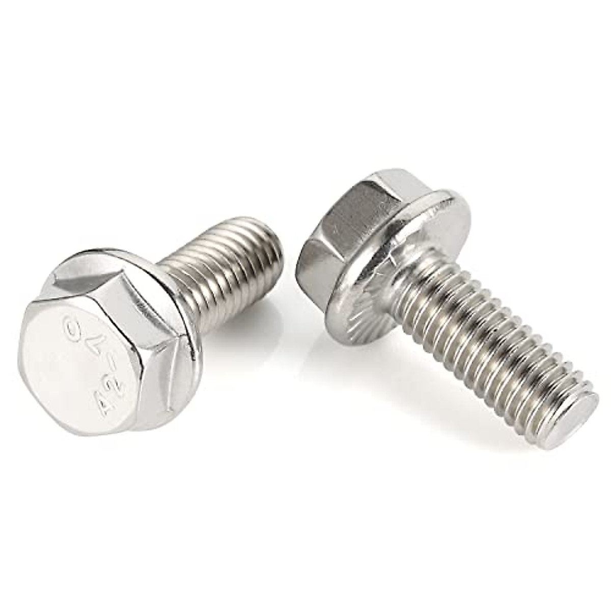 25 PCS M8 x 20mm Flanged Hex Head Bolts Flange Hexagon Screws, Stainless Steel A2, DIN 6921