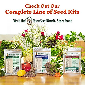 (12) Variety Pack Herb Garden Seeds | Basil, Cilantro, Parsley & More | ~4,000 Non GMO Heirloom Seeds | Survival Food for Survival Kits Gardening Gifts & Emergency Supplies by Open Seed Vault