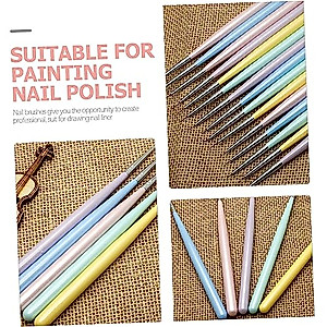 Nail Drawing Pen 3 Sets Nail Brush De Uñas Acrilicas Nail Brush Acrylic Kit De Manicura Paint Brushes Professional Manicure Set DIY Nail Drawing Pen Nail Tools Nail Polish Brush