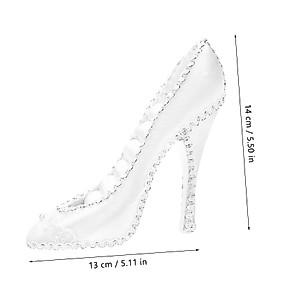 GARVALON Shoe Jewelry Display Shoe Ring Tray Jewelry Storage Box Jewelry Organizer Case Earrings Stand Resin Ring Holder High Heel Ring Display Case Shoe, Jewelry Displays Stand