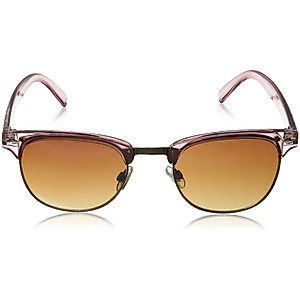 A.J. Morgan Women's Soho Square Sunglasses, Crystal Light Pink, 52 mm