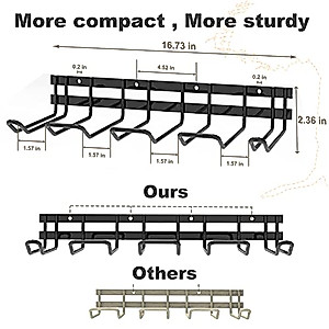 ZEAKOC Power Tool Organizer, 4 Layers Heavy Duty Drill Holder Wall Mount,Metal Tool Hangers Utility Storage Shelves for Power Tools,Separate Tool Rack Christmas Gift for Men Dad