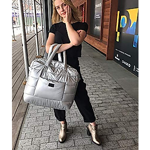 7AM Voyage Baby Diaper Bag - Plaza Large Light, Stylish, Water Repellent Nappy Bag with Padded Straps Organizer Pocket and Portable Changing Mat/Pads for Baby