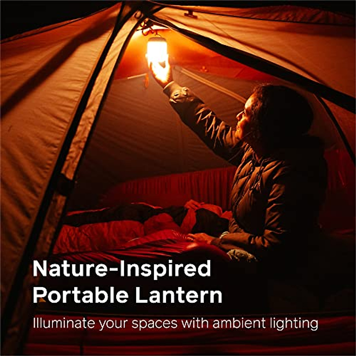 BioLite, Alpenglow 250 Lumen Multicolor USB Lantern with 3200 mAh Rechargeable Battery and Charging Port
