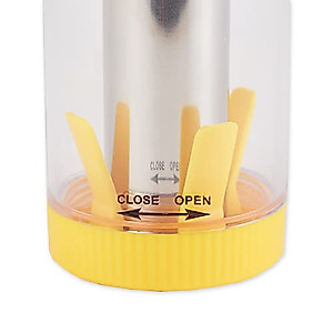 RSVP International Yellow Deluxe Corn Stripper, 10.5" | Quickly Remove Kernels from the Cob | No Splatters or Mess | Dishwasher Safe