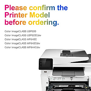 Uniwork 054 Toner Cartridge, Compatible 054 Toner Cartridge Replacement for Canon 054 Toner Cartridge Set 054H CRG 054 for Color Image Class MF644Cdw MF641Cw LBP622Cdw MF642Cdw MF640C LBP620 (4 Pack)