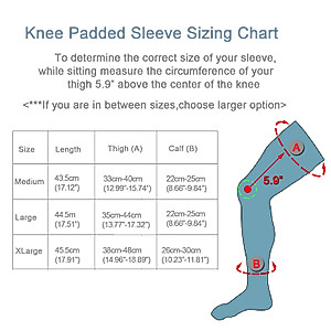 HOPEFORTH Knee Padded 2 Pack Compression Leg Sleeve Thigh Guard Sports Protective Gear Brace Support for Football Basketball Volleyball Softball Tennis Youth Kids Adult