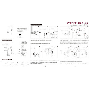 Westbrass L1MSP-62 8" Single Handle Lavatory Faucet with Pop-Up Drain Assembly, Matte Black