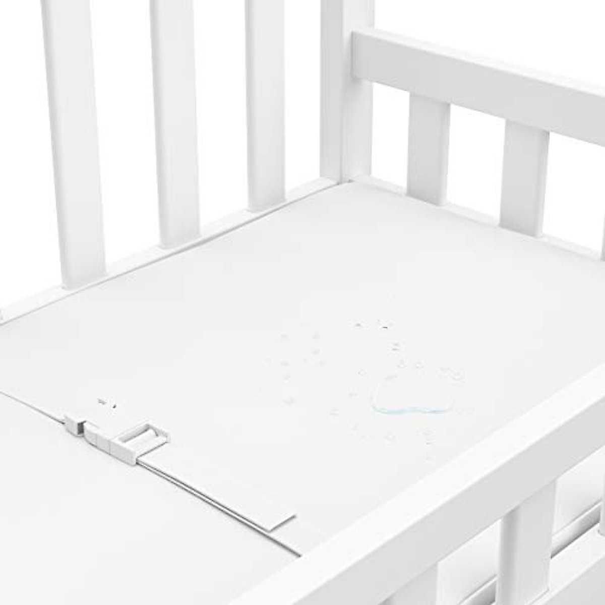 Graco Changing Table with Water-Resistant Change Pad and Safety Strap, White, Multi Storage Nursery Changing Table for Infants or Babies