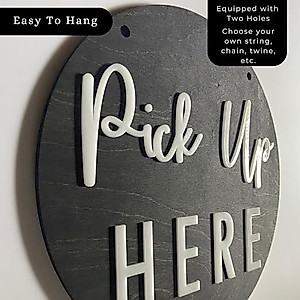 Order Here Pick Up Window Wood & Acrylic Hanging BUSINESS Sign COFFEE SHOP Restaurant Bakery Ice Cream Stand Decor Pick Up Kiosk Retail