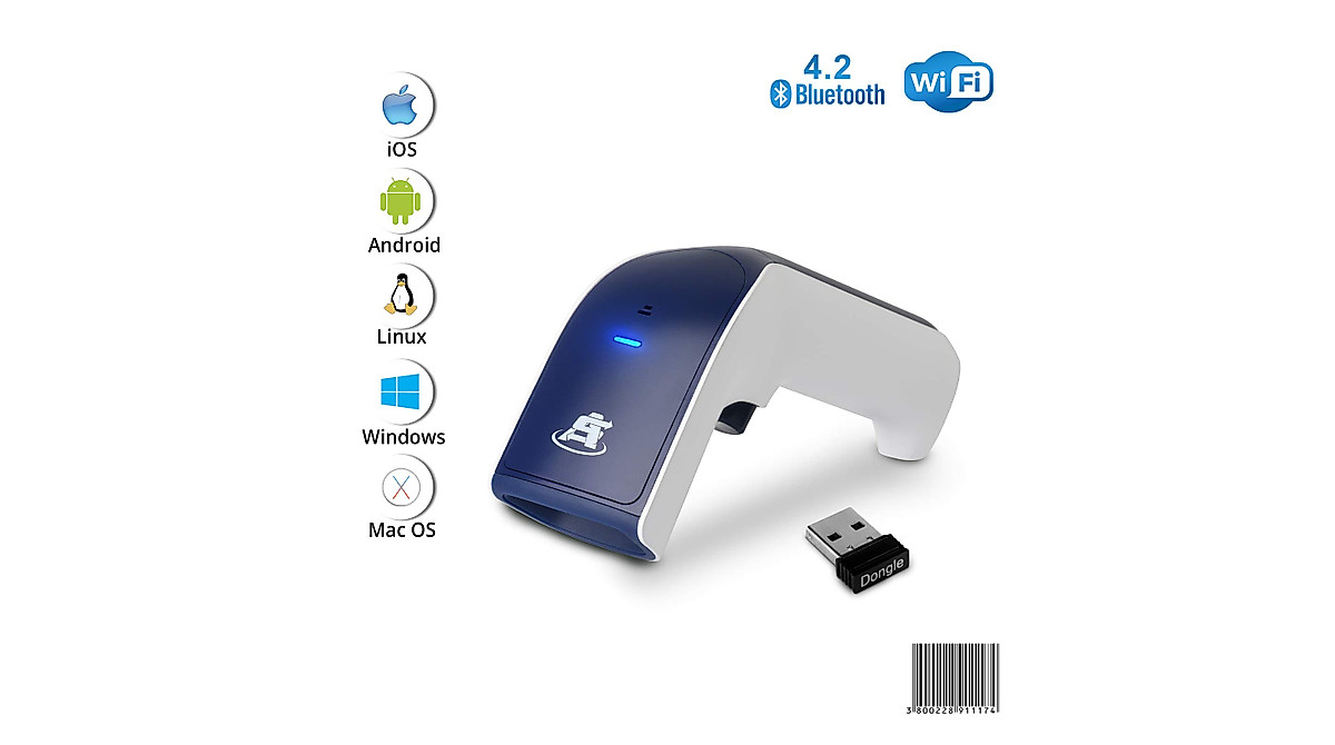 ScanAvenger Wireless 1D Bluetooth Barcode Scanner for Inventory