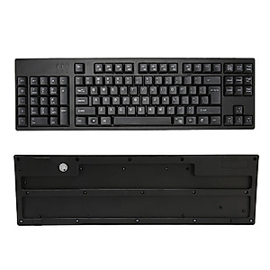 Left Handed Keyboard, USB Wired Keyboard with 2 USB Hub, 109 Keys Ergonomic Keyboard, with Left Hand Number Pad, for Home Office