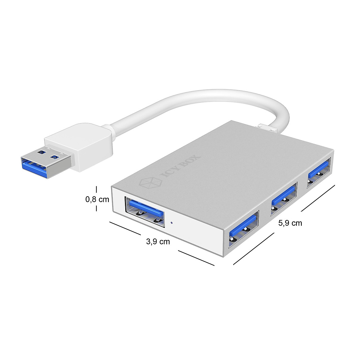 Icybox IB-HUB1402 4 x USB 3.0 Hub to USB 3.0 Port