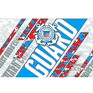 Tervis Coast Guard Stainless Steel Tumbler with Clear and Black Hammer Lid 20oz, Silver