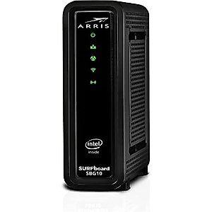 ARRIS Surfboard SBG10-RB DOCSIS 3.0 Cable Modem & AC1600 Dual Band Wi-Fi Router, Approved for Cox, Spectrum, Xfinity & Others (RENEWED)