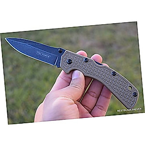 7.75 Inch Lockback Stainless Steel Open Folding Pocket Knife With Clip Outdoor Survival Hunting Knife for Camping by Survival Steel