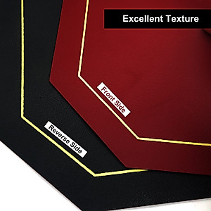 Reversible Placemats Set of 6, Faux Leather Heat Resistant Placemats Washable Table Mats Wipeable Place Mats for Dining Table Wedding Coffee Shop Decoration
