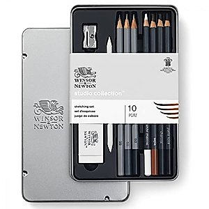 Winsor & Newton Studio Collection Artist Pencils, Sketching Pencils, Set of 10