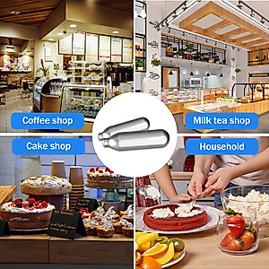 Whipped Cream Chargers N2O Nitrous Oxide 8-Gram Cartridge for Whipper Whipped Cream Dispenser (Packs of 50)