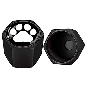 Metal Car Wheel Tire Valve Stem Caps Dog Paws Aluminum Car Tire Air Valve Caps Universal Stem Covers for Cars,SUVs,Trucks,Bikes, Motorcycles,Bicycles,Corrosion Resistant 4 Pack