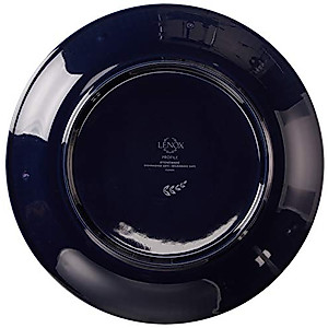 Lenox Navy Profile Stoneware 4-Piece Accent Plate Set, 3.90 LB