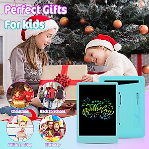 16 Inch Split Screen LCD Writing Tablet Doodle Board Colorful Electronic Writing Pad for Adults & Kids, Drawing Board Educational Learning Toys Birthday Gift for 3-12 Years Old Girls Boys (White)