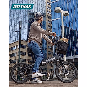 Gotrax F1 20" Folding Electric Bike for Adults, 20Mph Power by 350W, Weighs Only 45lbs, 48V Removable Battery and Smart LCD Display, 5 Pedal-Assist Levels, Suitable for Leisure Riding &Commuting White