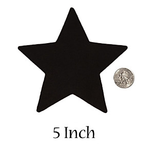 Playfully Ever After 5 Inch 12pc Felt Stars (White)