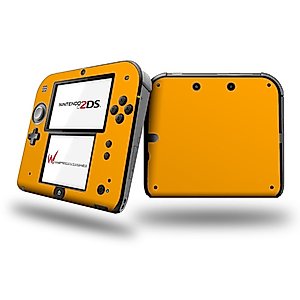 Solids Collection Orange - WraptorSkinz Decal Style Vinyl Skin Compatible With Nintendo 2DS (2DS NOT INCLUDED)