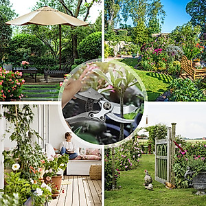 JOYFUL&HOPEFUL Bypass Pruning Shear, Garden Shear Pruner with Precision Blade for Gardening,Trimming Plant Tree Flower