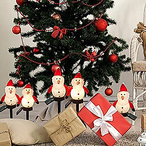 lack Solar LED Lawn Light ,Christmas Snowman Decorative Light Waterproof Outdoor LED Solar Powered Light for Home Garden Yard Patio