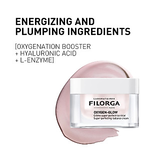 Filorga Oxygen-Glow Super-Perfecting Radiance Daily Skin Cream, Hydrating Treatment with a Moisturizing Boost of Hyaluronic Acid and Detoxifying Enzymes for a Flawless, Wrinkle No Face, 1.69 fl. oz.