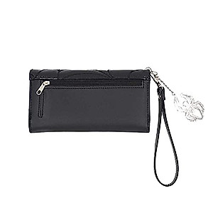kreepsville 666 Elvira Women's Spiderweb Flap Wallet Macabre Mobile Black Collection