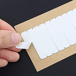 Sixstarhair Tape Replacement for Tape In Hair Extensions 120 Pieces per Pack Double Sided Adhesive Hair Extension Tape Tabs 4cm x 0.8cm No Residue Tapes