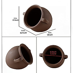 Norgail Aquarium Cave Ceramic Decoration for Amano Shrimp Cichlid with Fish Hideaway and BreedingVase Décor Size : 3.3"