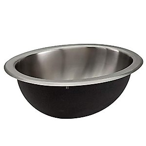 RecPro RV 10" x 13" Stainless Steel Oval Sink | Single RV Kitchen Sink | RV Sink | Camper Sink | Single Bowl Sink (No Faucet)