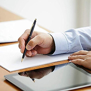 Cambond Black Pens, Ballpoint Pen Bulk Black Ink 1.0 mm Medium Point Smooth Writing for Men Women Police Uniform Office Business, 20 Pack (Black) - CP0101-20